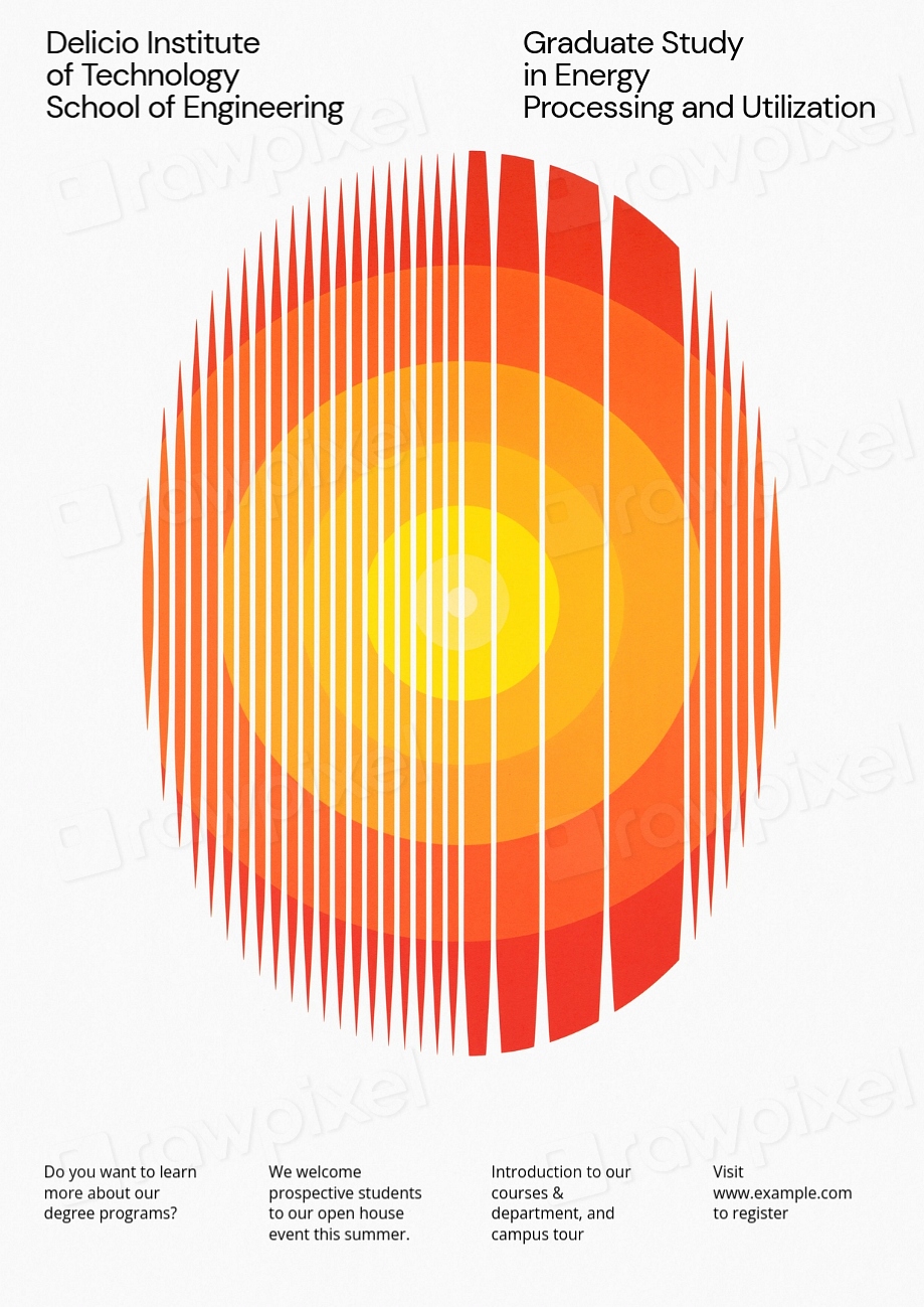 Abstract red circles poster template, | Free Editable Template - rawpixel