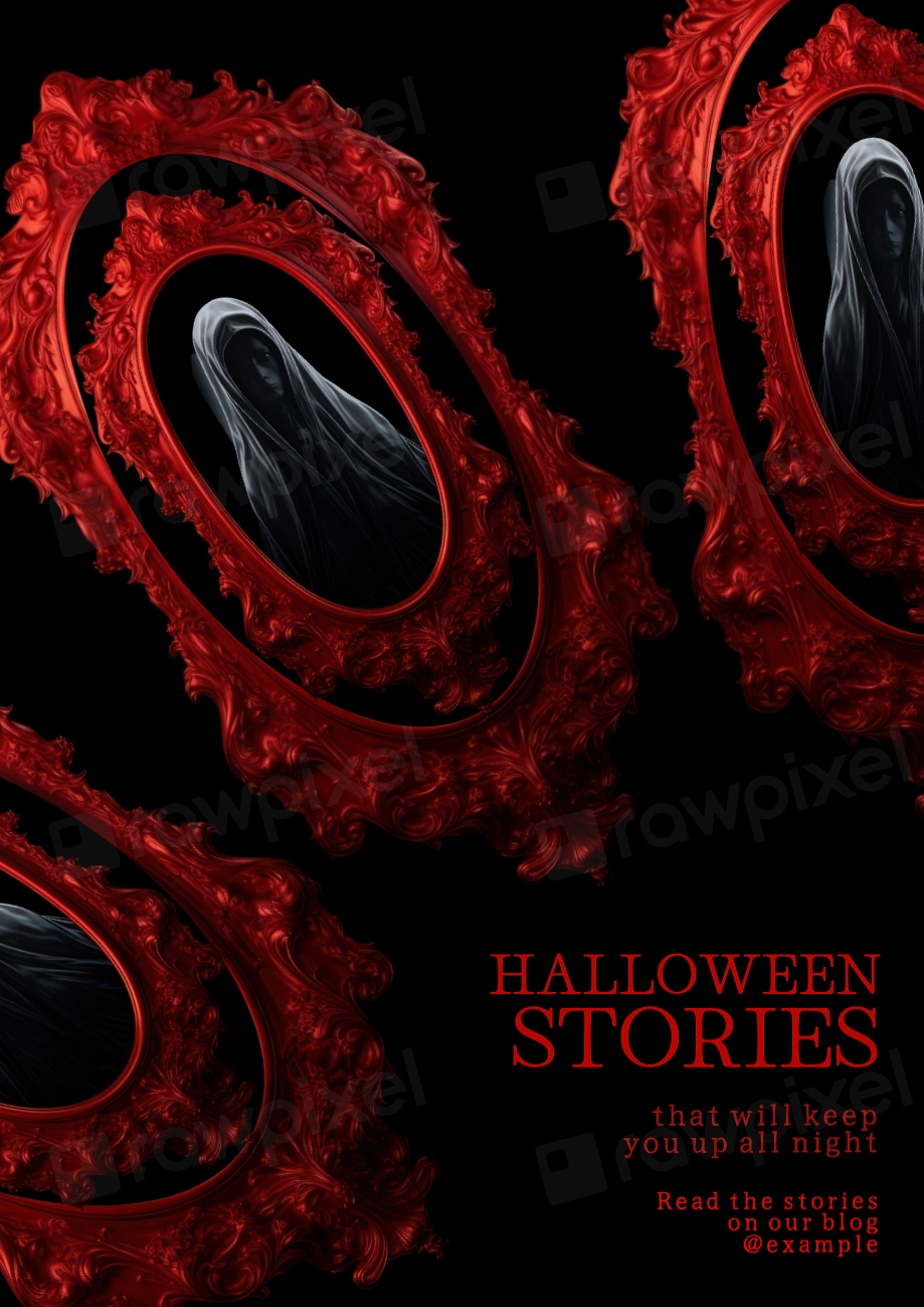 Halloween stories poster template, editable | Premium Editable Template ...