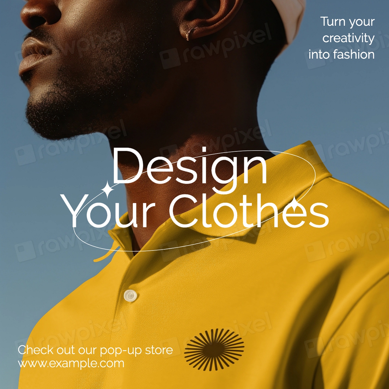 Clothes design Instagram post template, | Premium Editable Template ...