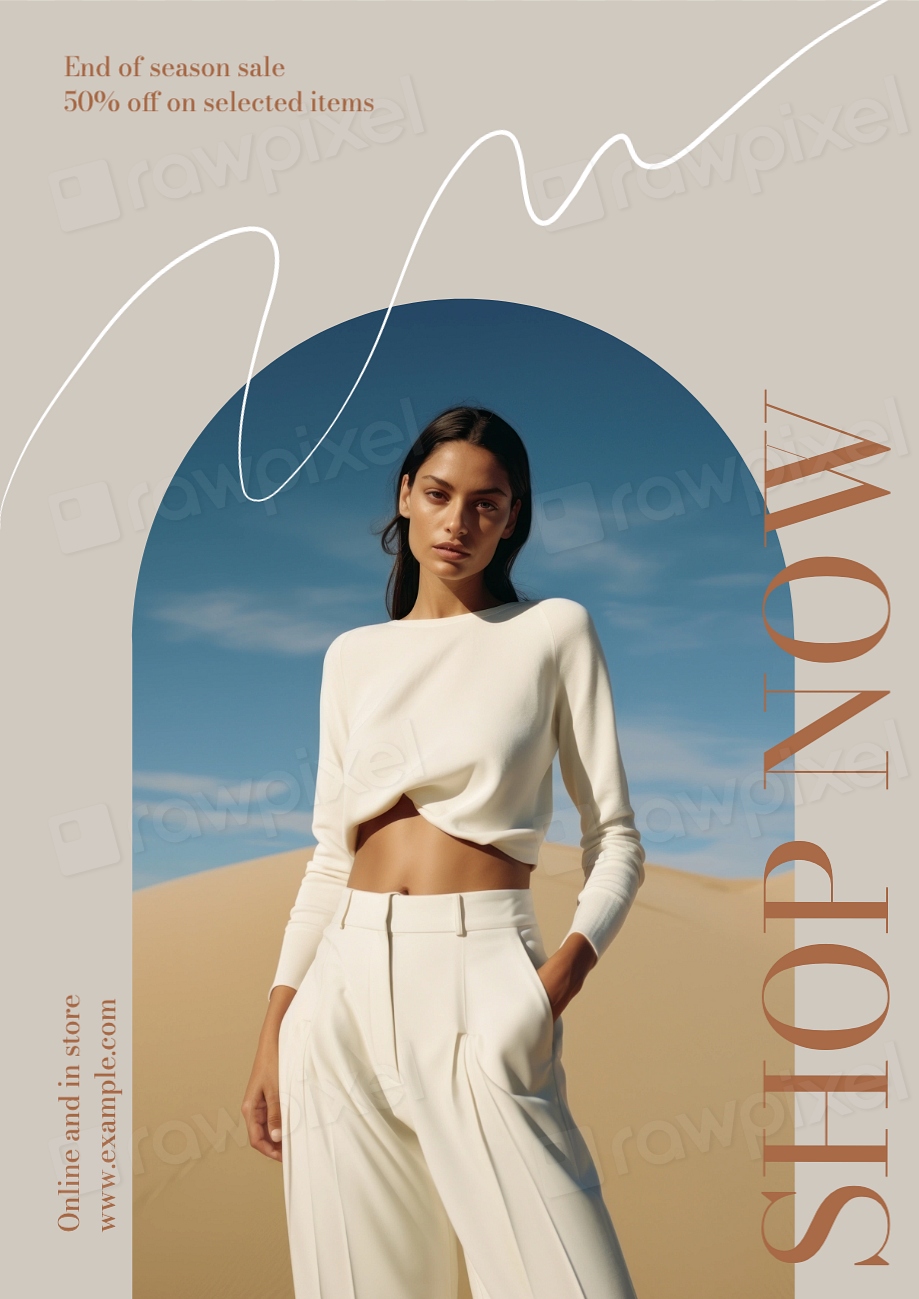 Shop now poster template, editable | Premium Editable Template - rawpixel