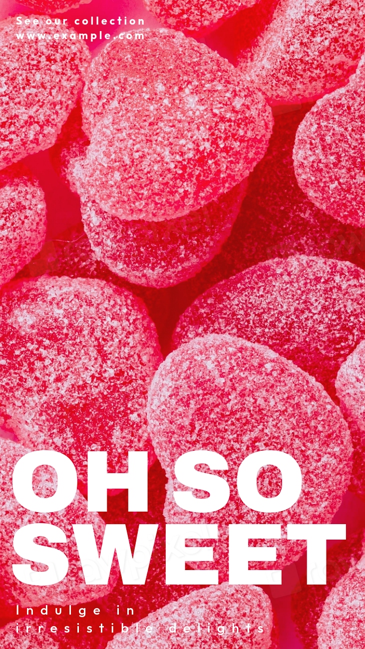 Sweets Instagram story template, editable | Free Editable Template ...