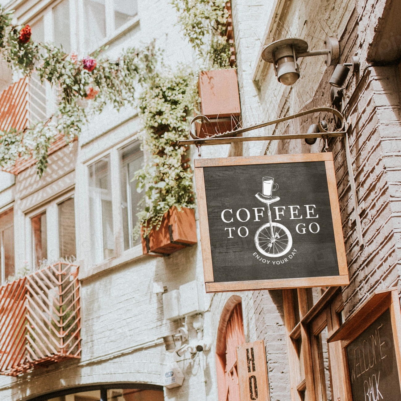 Editable shop sign mockup, editable | Premium Mockup Generator - rawpixel