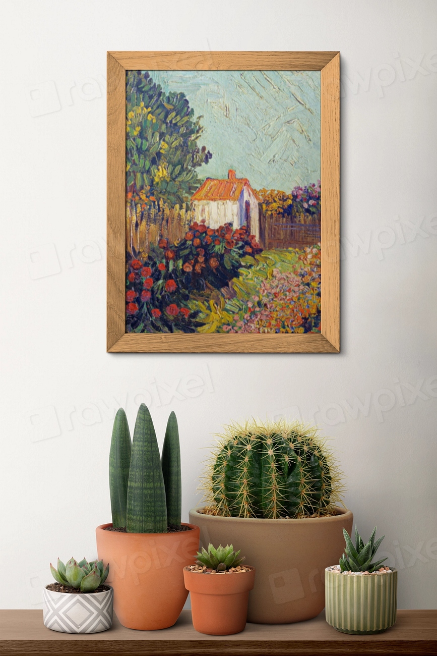 Editable picture frame mockup, wall | Premium Mockup Generator - rawpixel