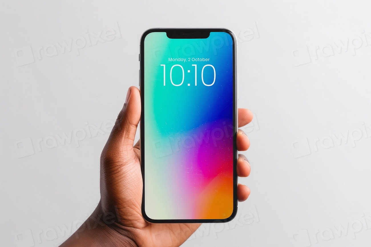 Smartphone screen editable mockup, digital | Premium Mockup Generator ...