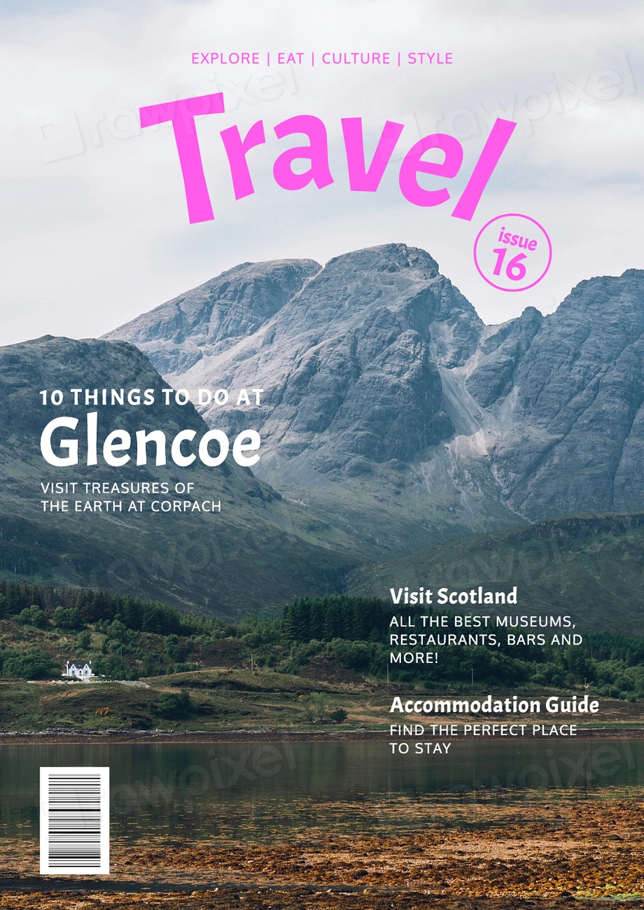 Travel magazine cover template | Premium Editable Template - rawpixel