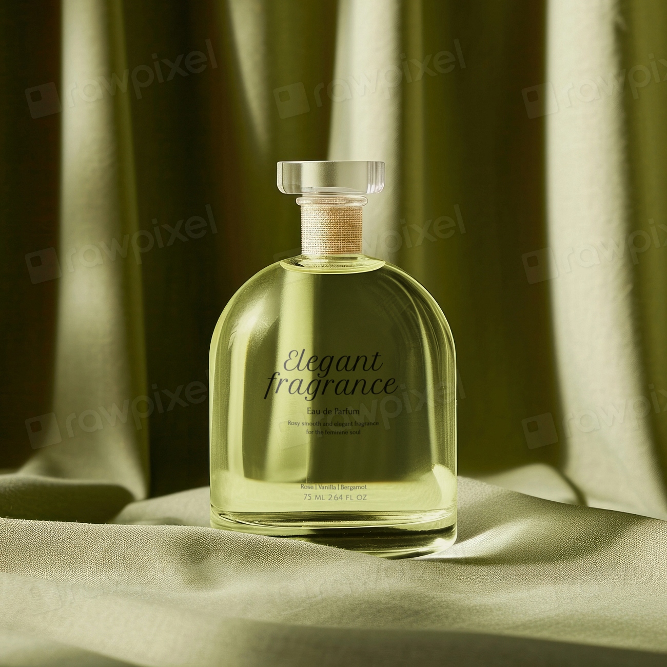 Perfume bottle label mockup, editable | Premium Mockup Generator - rawpixel