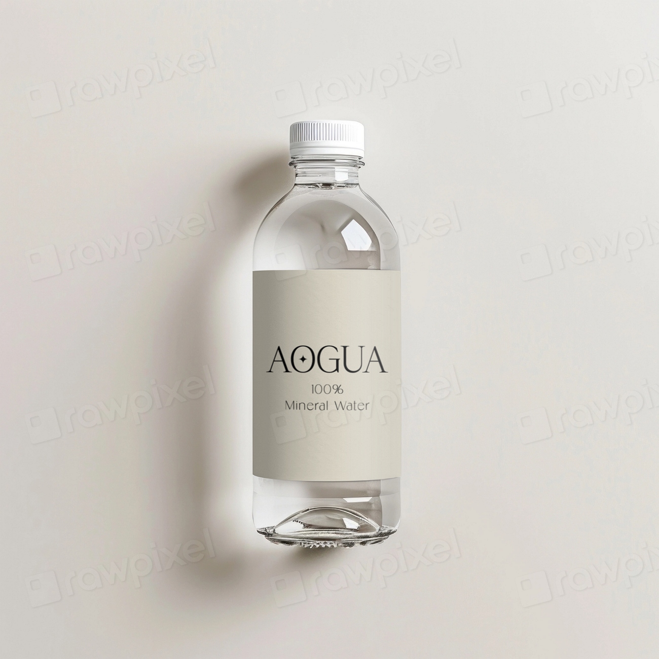 Plastic water bottle label mockup | Free Mockup Generator - rawpixel