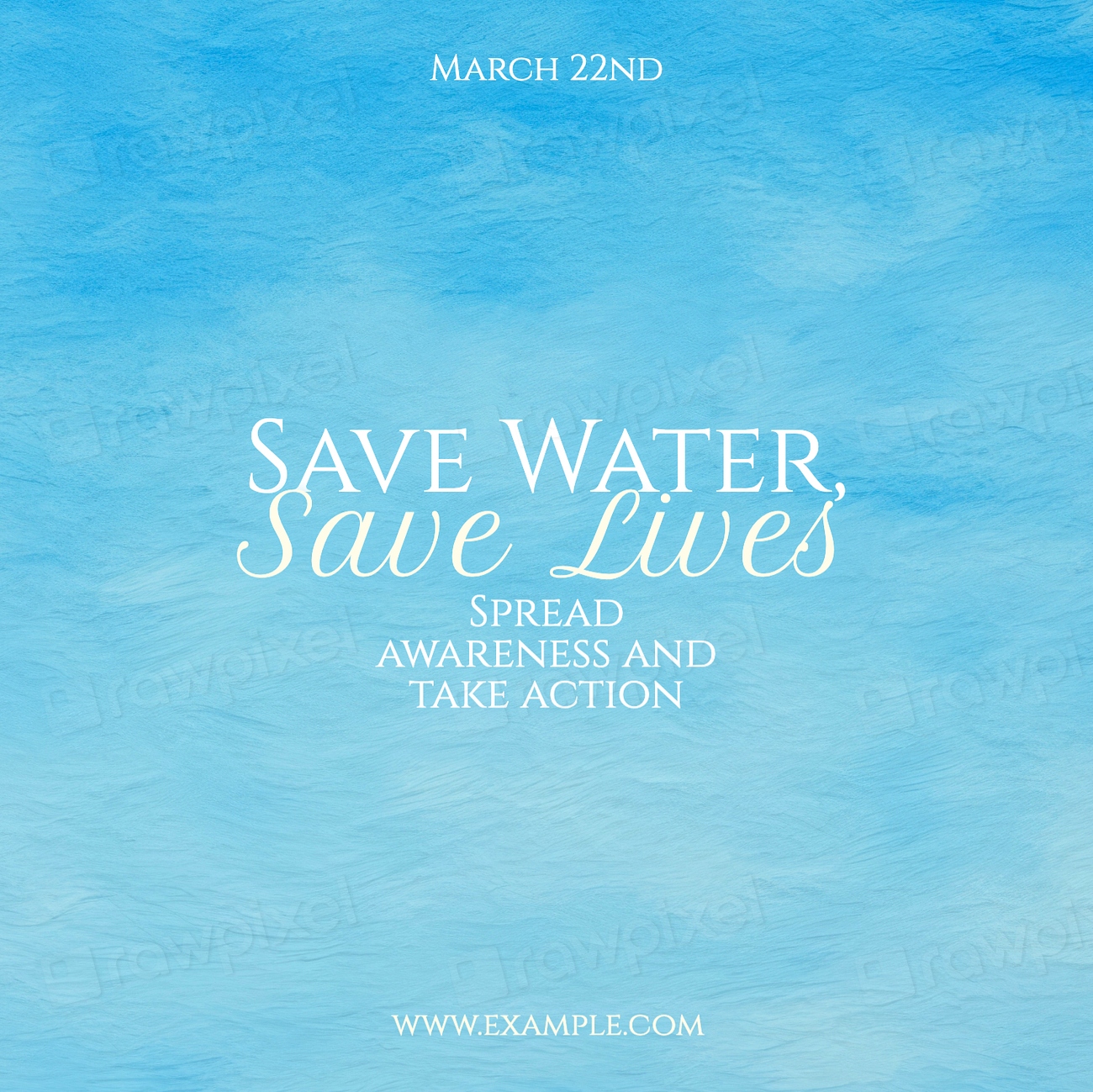 World water day Instagram post | Free Editable Template - rawpixel