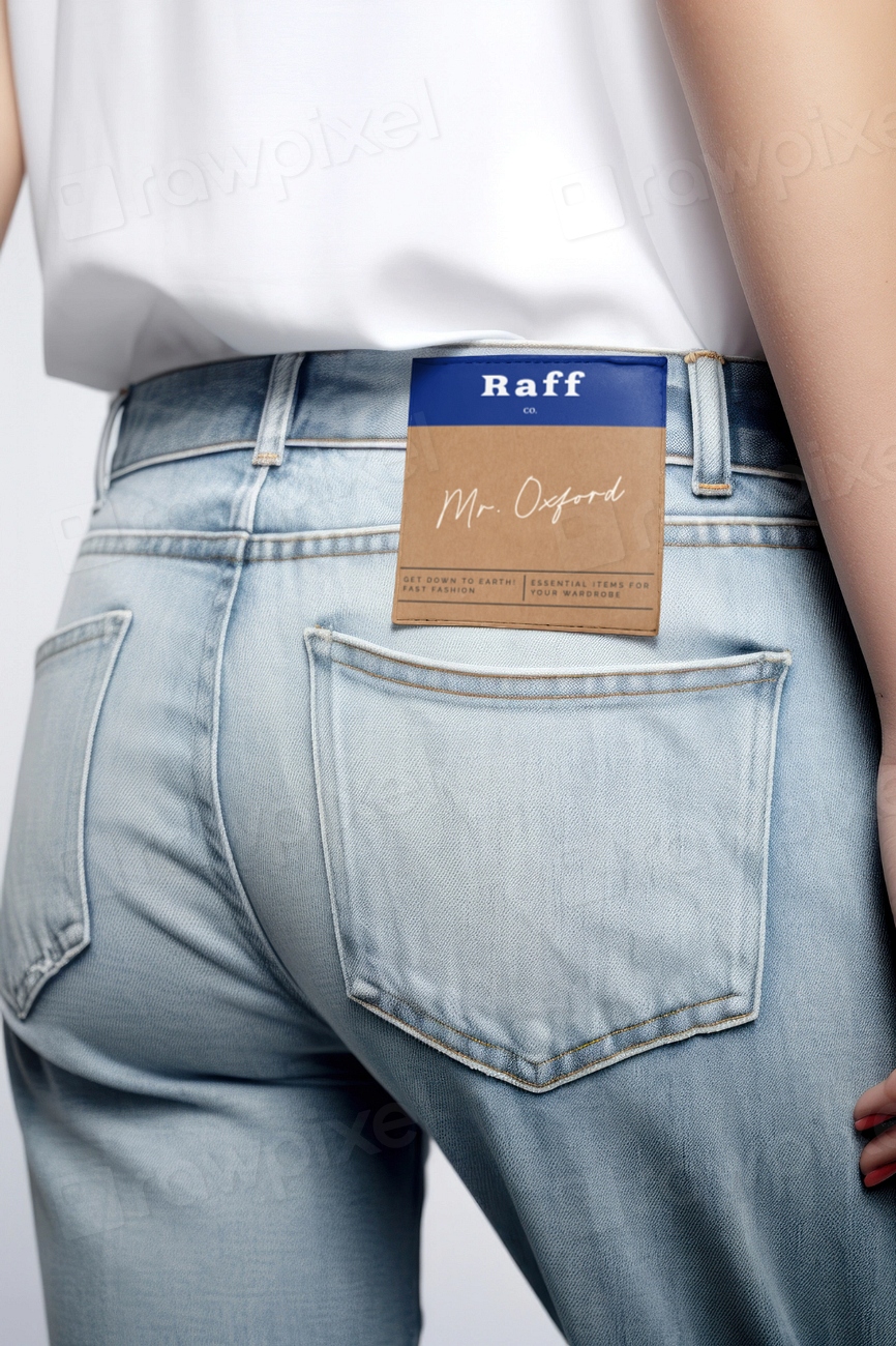 Jean's label | Free Mockup Generator - rawpixel
