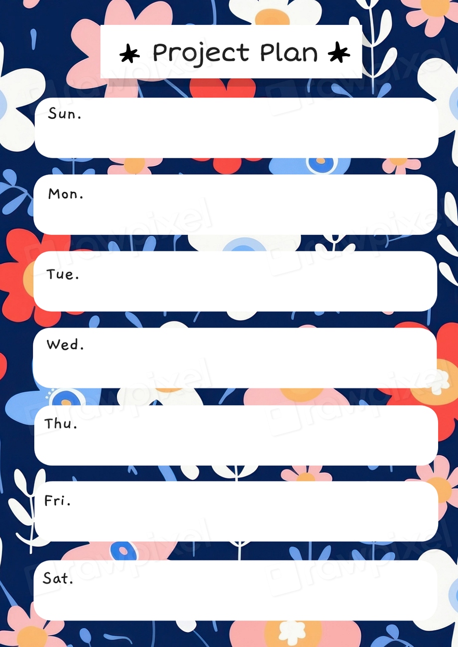 Project plan planner template | Premium Editable Template - rawpixel