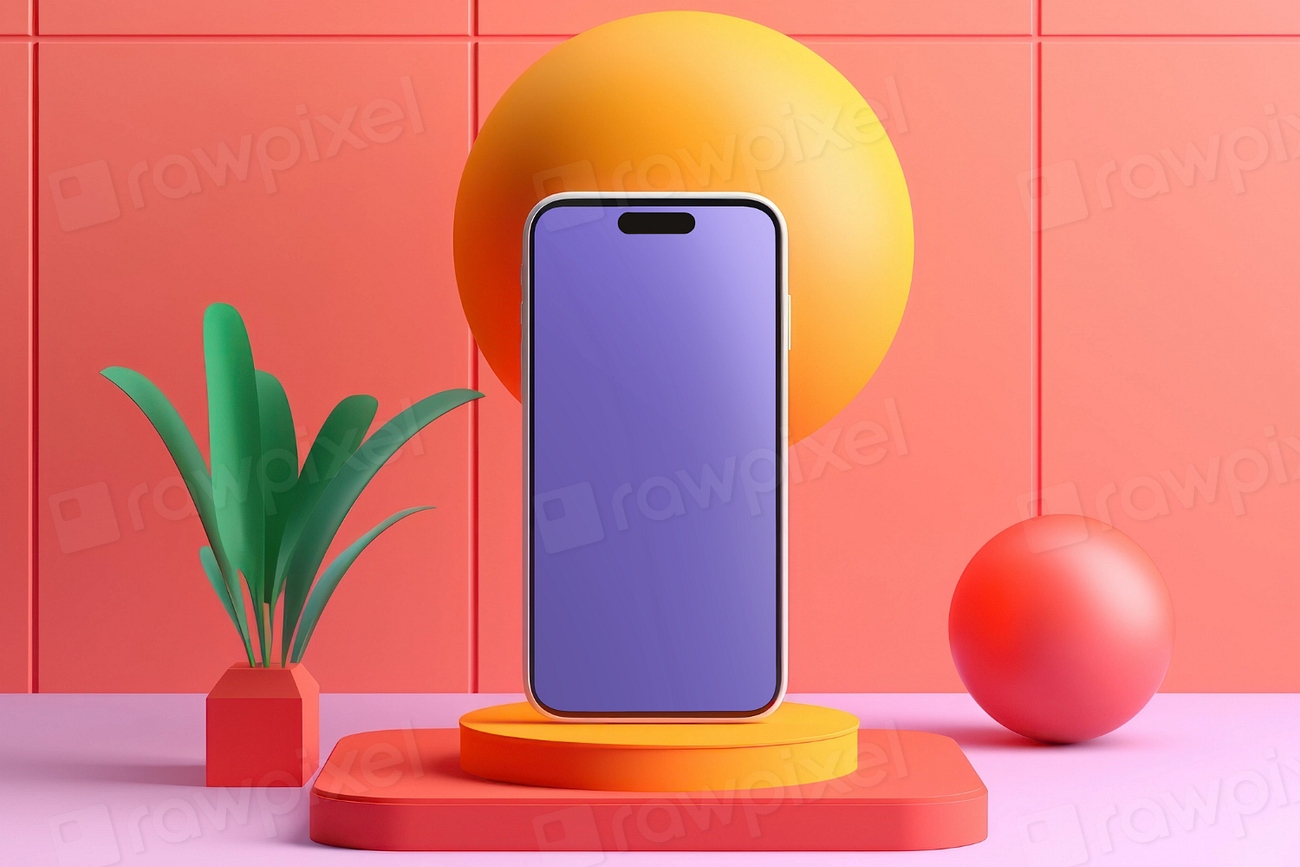 Mobile phone screen mockup, editable | Premium Mockup Generator - rawpixel