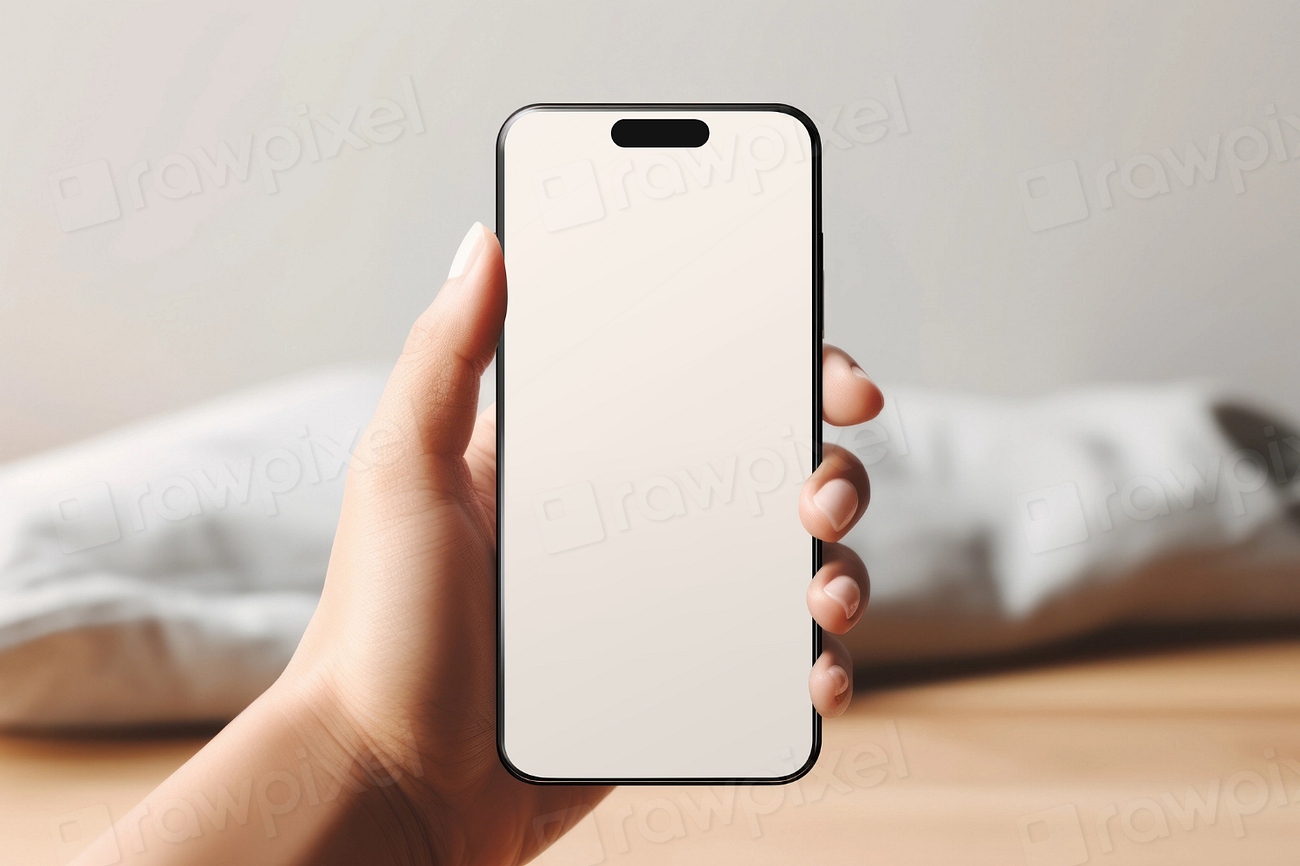 Mobile phone screen mockup, editable | Premium Mockup Generator - rawpixel