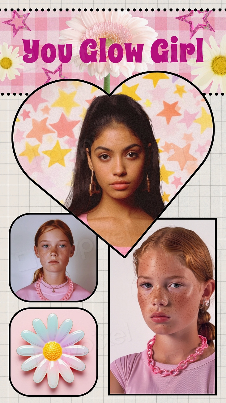 Y2K frame photo collage, editable | Premium Photo Collage Maker - rawpixel