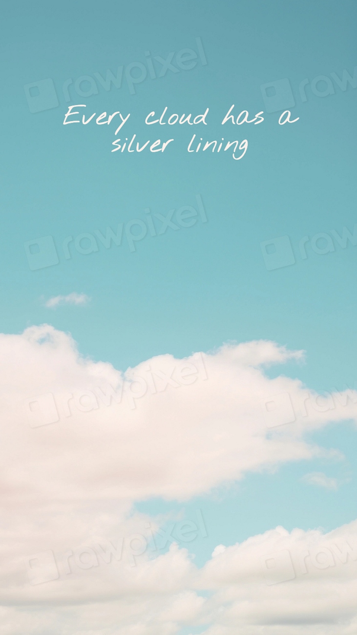 Silver lining quote Instagram story | Premium Editable Template - rawpixel