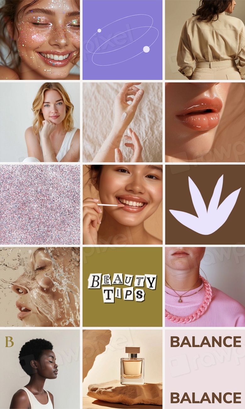 Aesthetic photo collage 15 frames, | Premium Photo Collage Maker - rawpixel