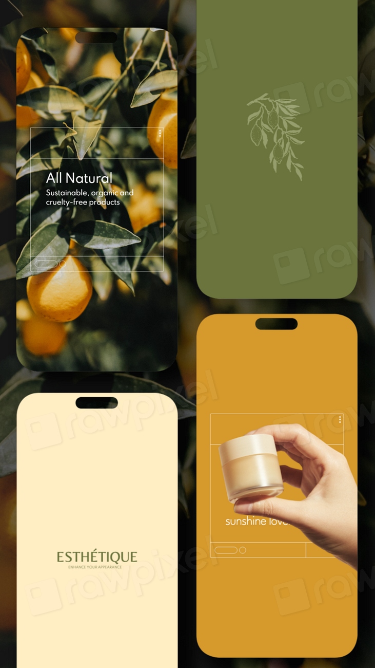 Collage 4 phone screen frame | Premium Photo Collage Maker - rawpixel