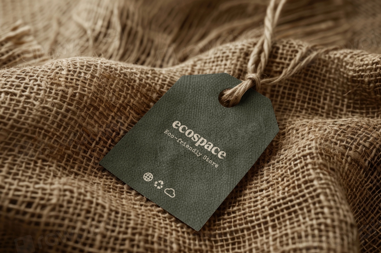 Green paper label tag mockup | Premium Mockup Generator - rawpixel