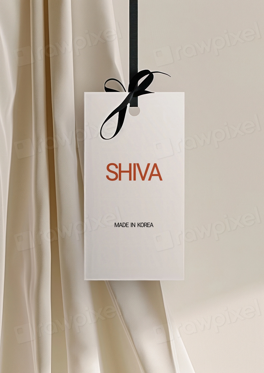 Elegant tag design mockup | Premium Mockup Generator - rawpixel