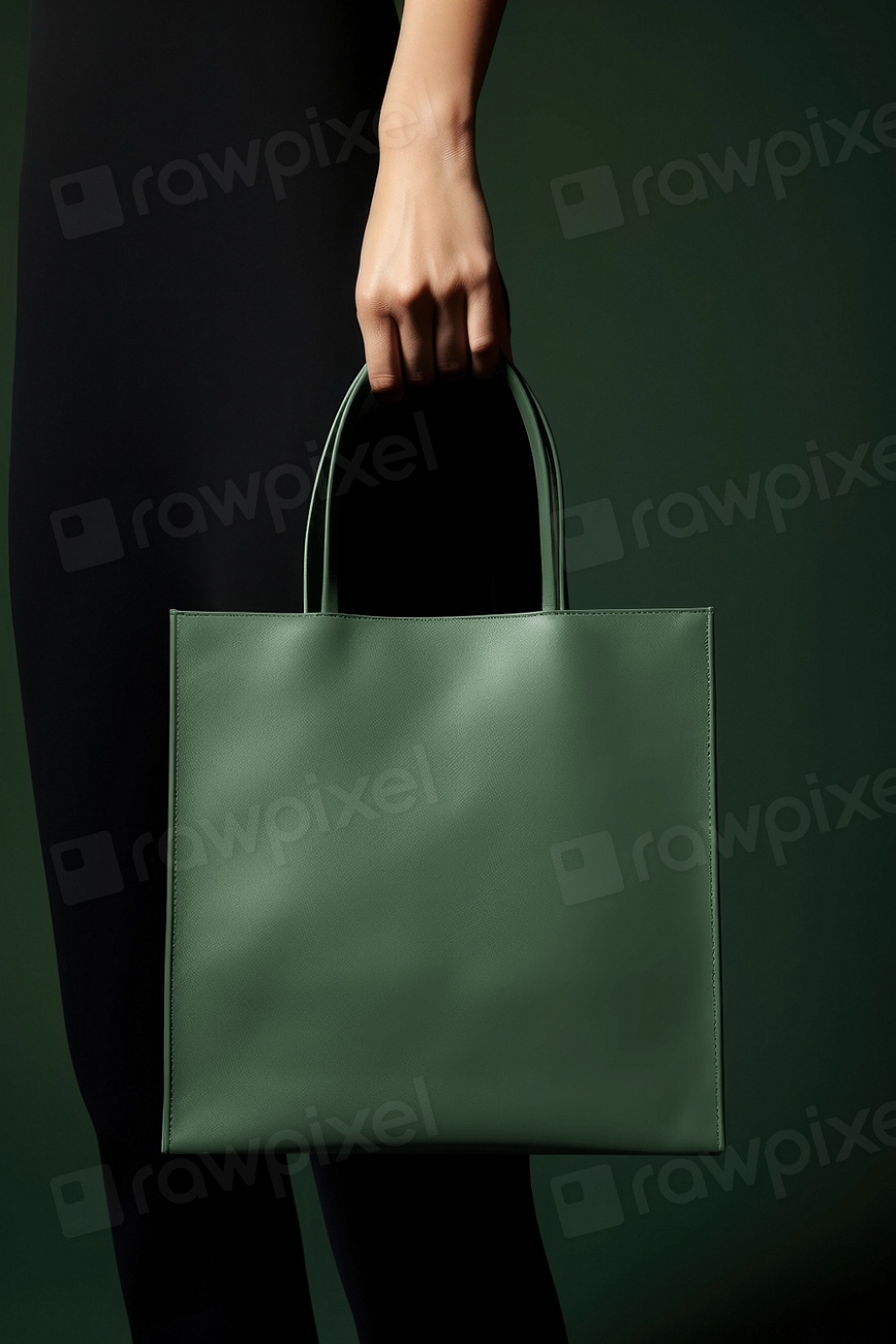 Editable green handbag mockup | Free Mockup Generator - rawpixel