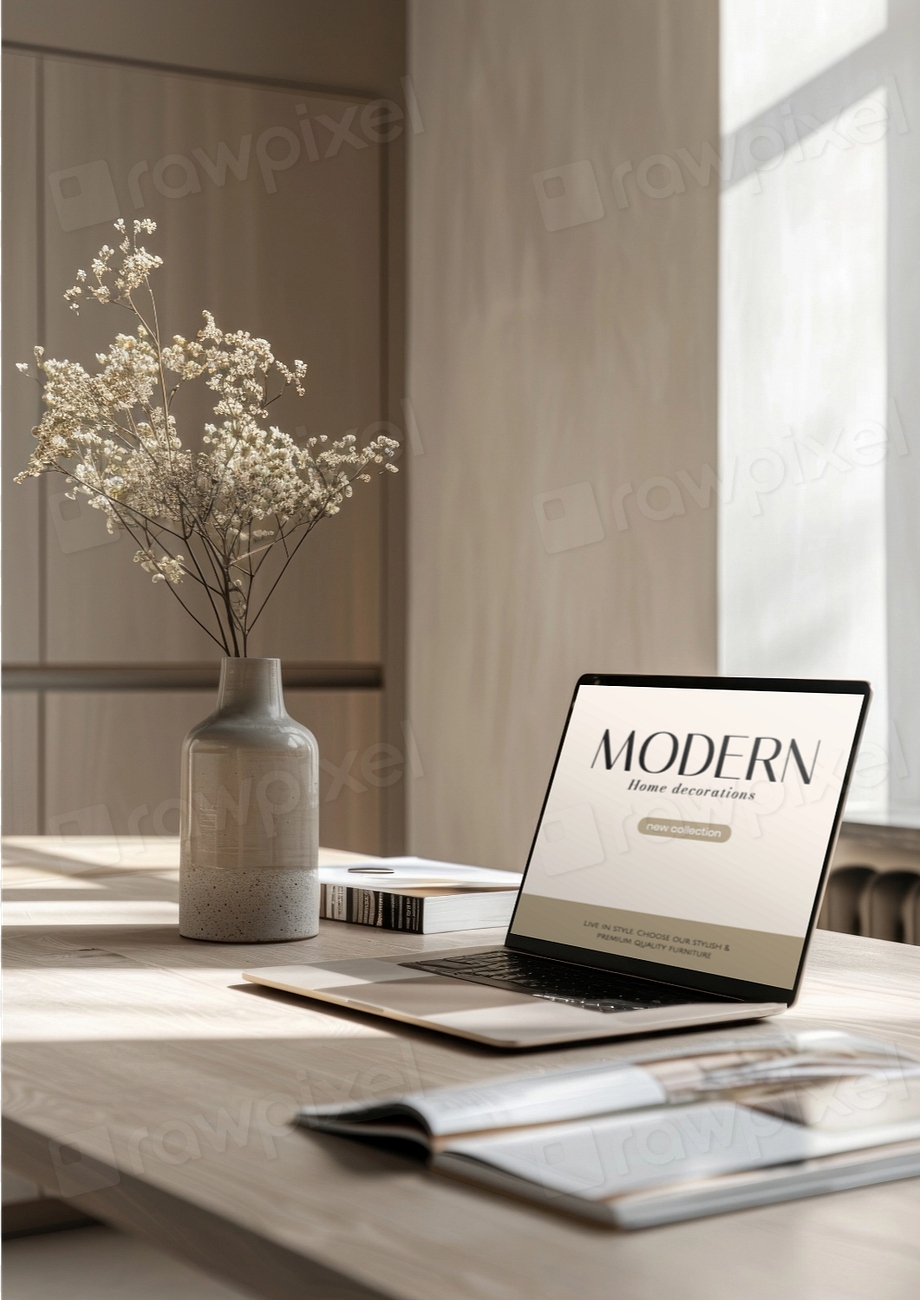 Editable laptop screen mockup design | Premium Mockup Generator - rawpixel