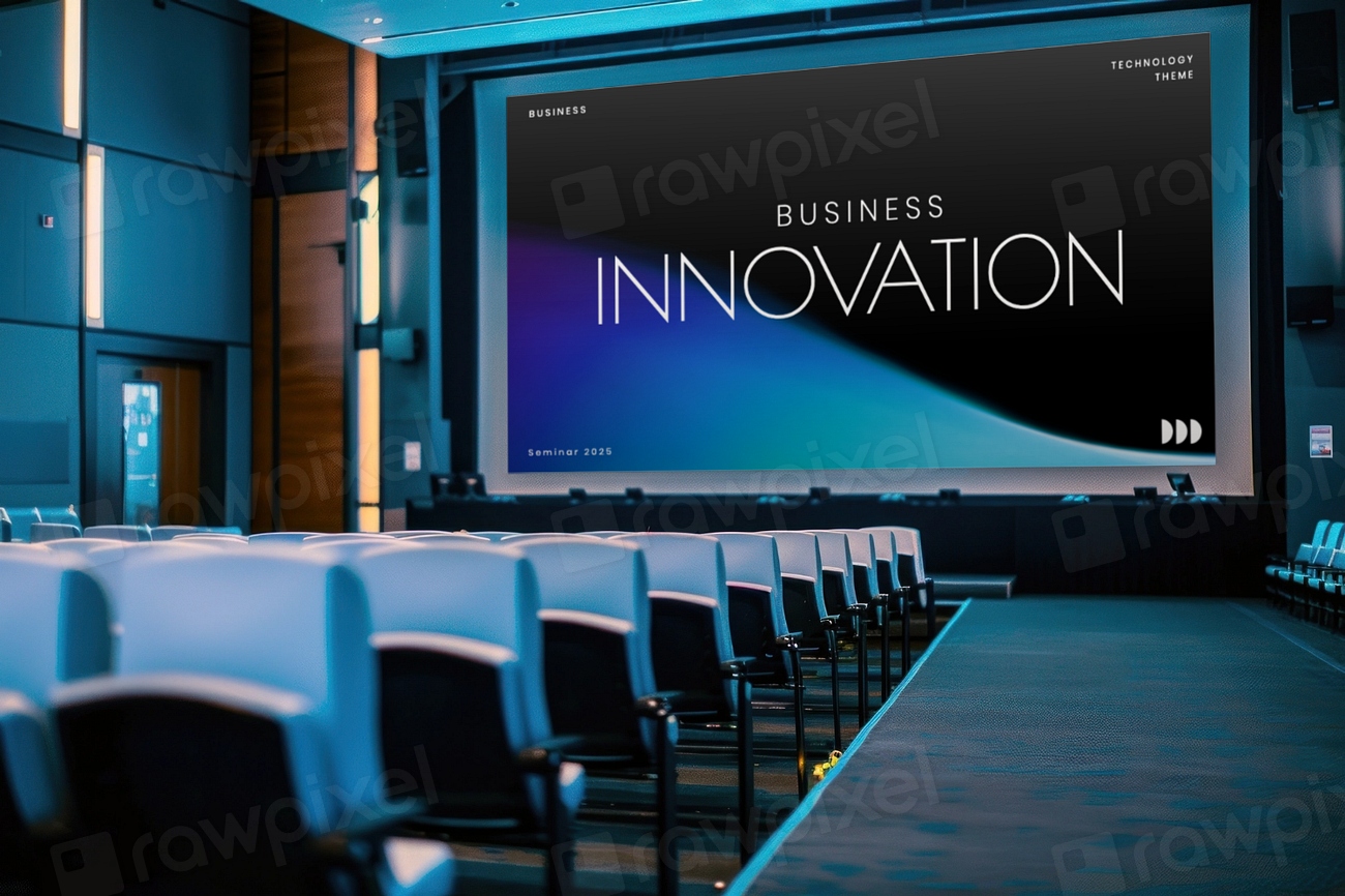Editable conference room presentation screen | Premium Mockup Generator ...