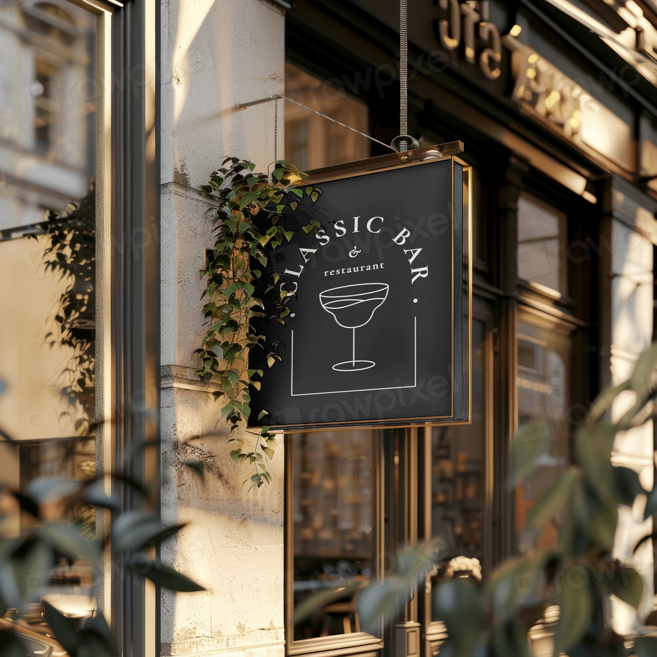 Editable bar sign mockup | Premium Mockup Generator - rawpixel