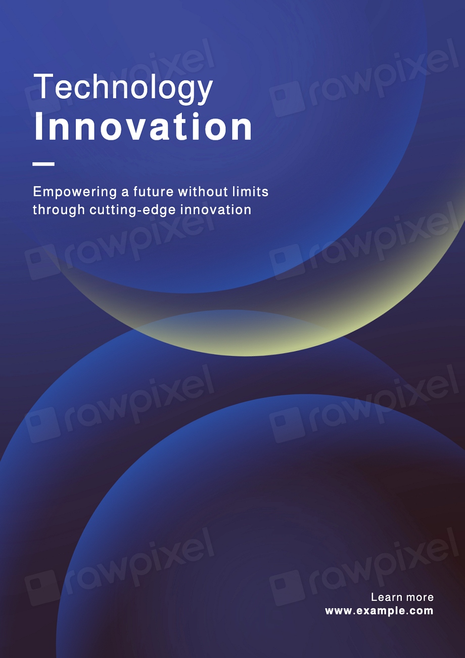 Technology innovation poster template, editable | Free Editable ...