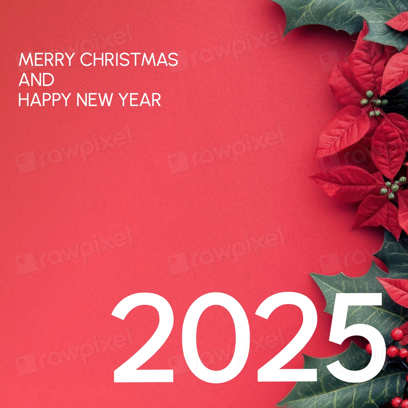 Christmas & new year, editable | Free Editable Template - rawpixel