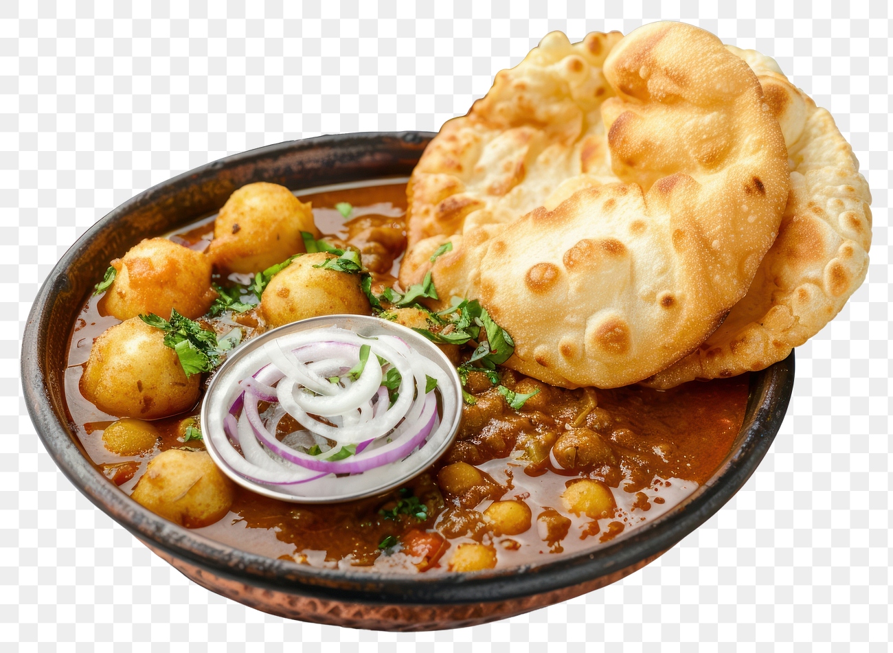 PNG Chole bhature food curry | Free PNG - rawpixel