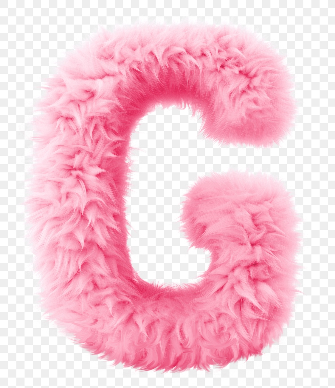 PNG Fur letter G pink | Premium PNG - rawpixel