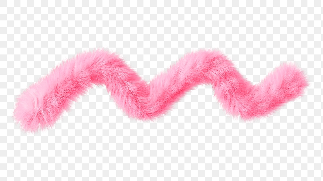 Pink squiggle png fluffy 3D | Premium PNG - rawpixel