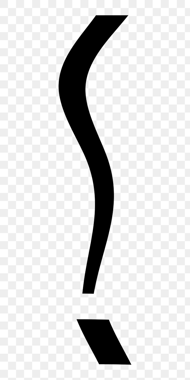 Exclamation mark png black distort | Free PNG - rawpixel