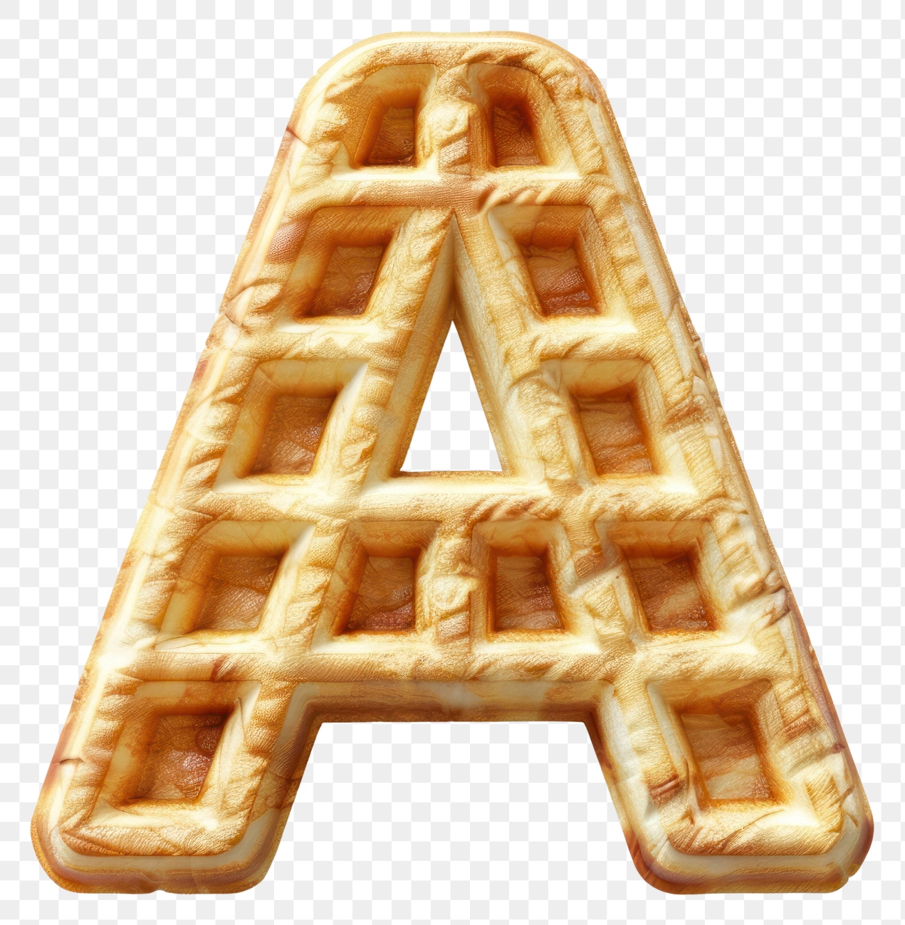 PNG Letter waffle symbol confectionery. | Free PNG - rawpixel
