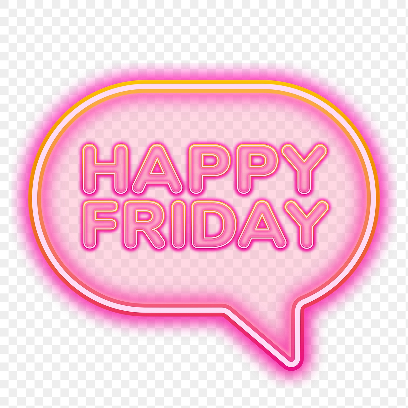 Happy Friday word sticker png | Premium PNG - rawpixel