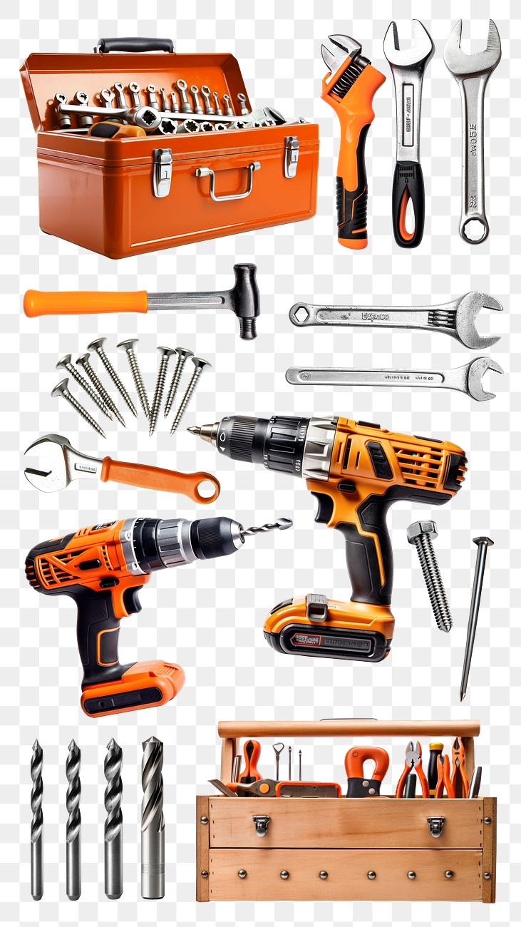 Hand tool png element set, | Premium PNG - rawpixel