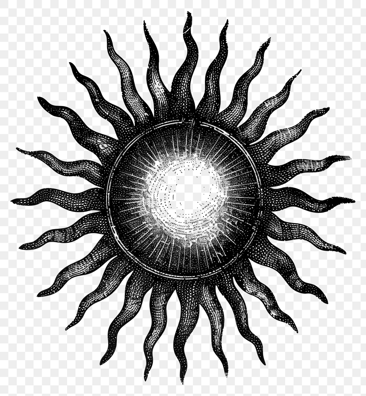 PNG Vintage sun illustration art | Free PNG - rawpixel