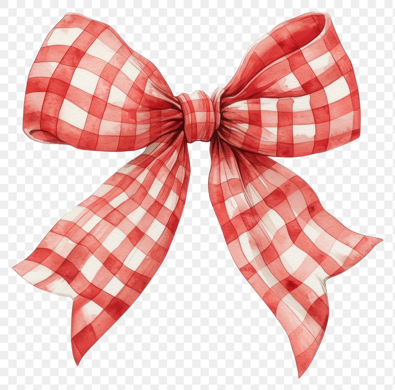 PNG Red checkered ribbon bow | Free PNG - rawpixel