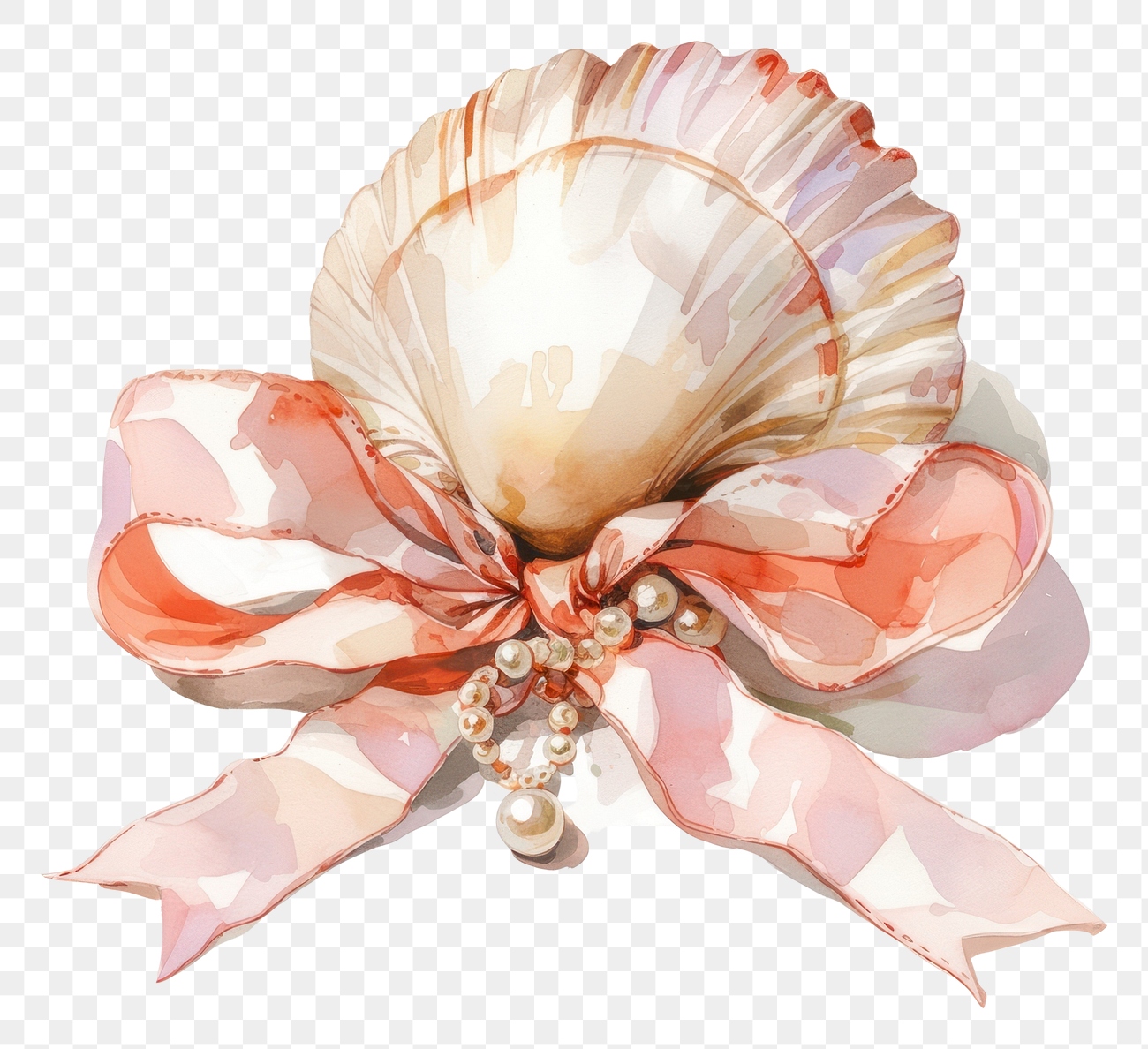 PNG Elegant seashell ribbon | Free PNG - rawpixel
