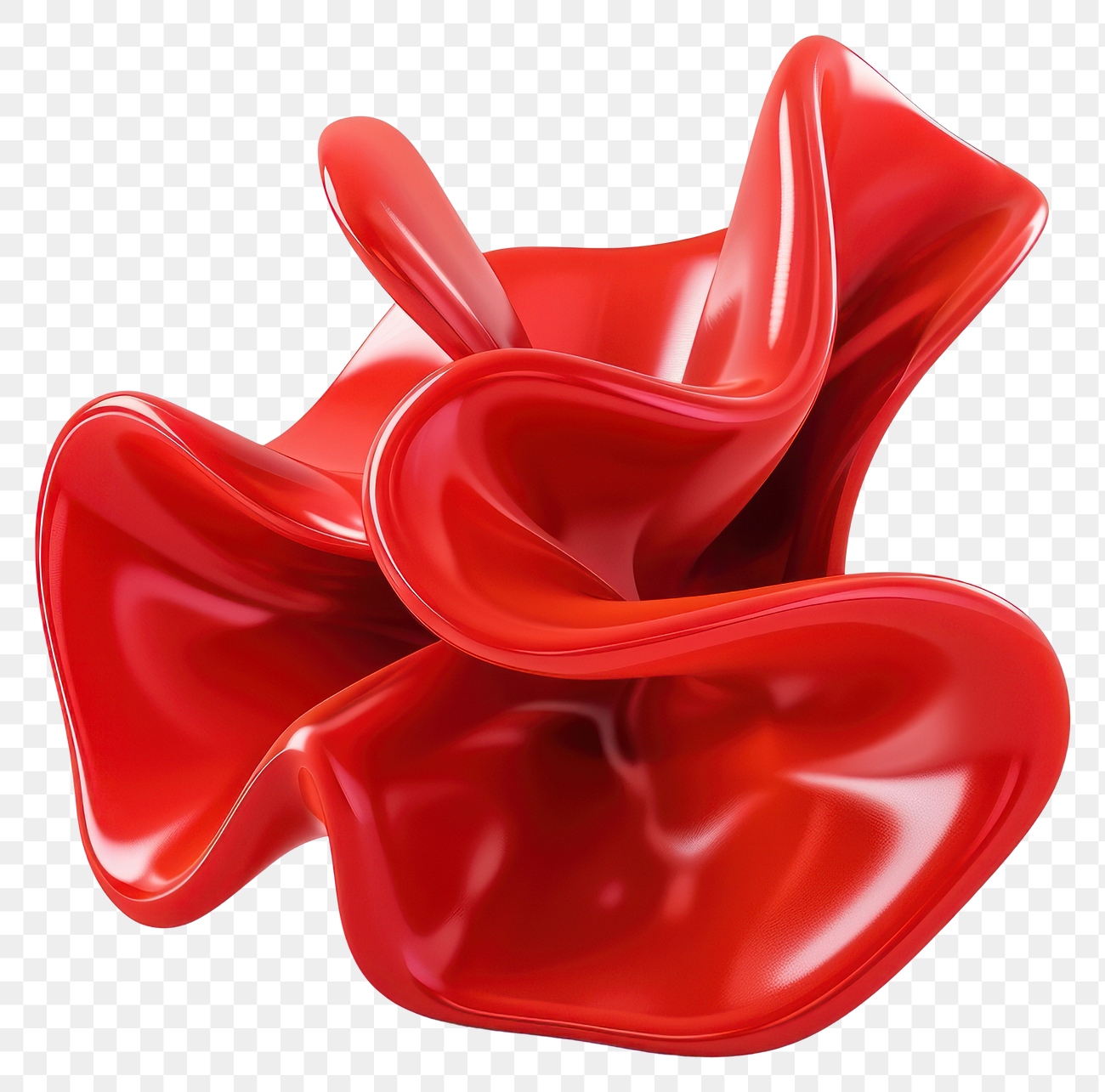 PNG Abstract red glossy sculpture | Premium PNG - rawpixel