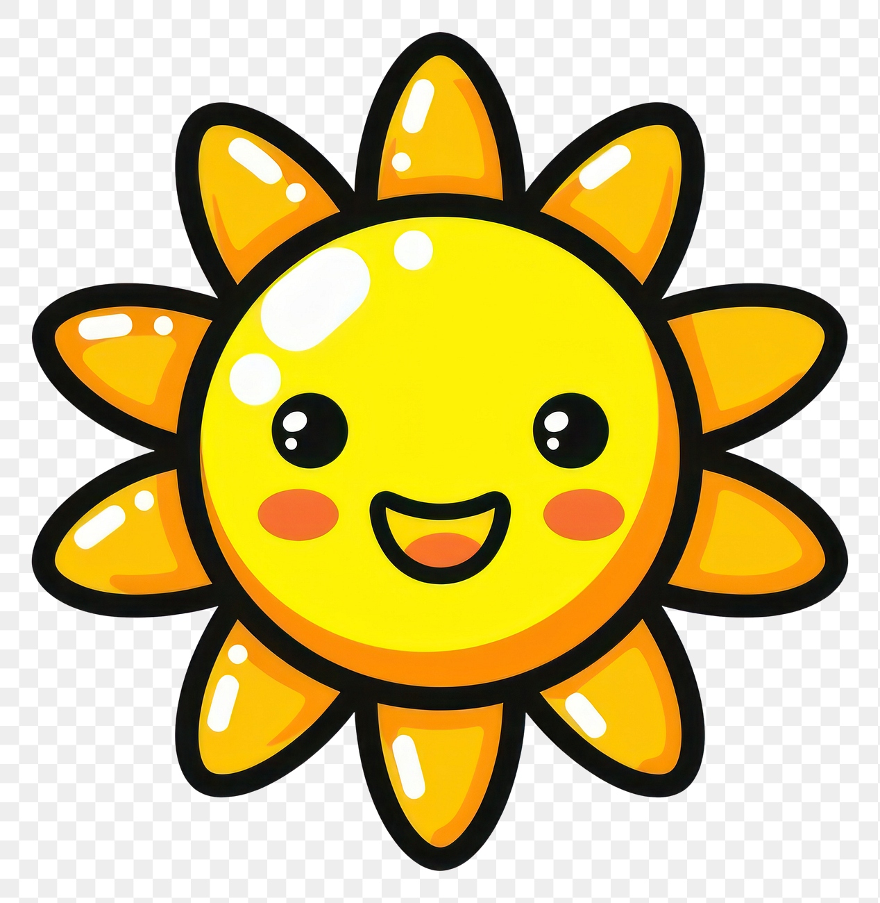 PNG Cute smiling sun illustration | Premium PNG - rawpixel