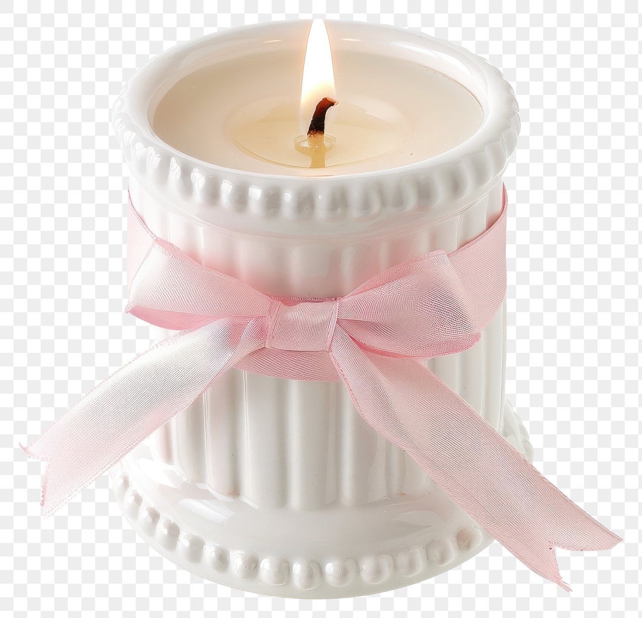PNG Elegant pink ribbon candle | Free PNG - rawpixel