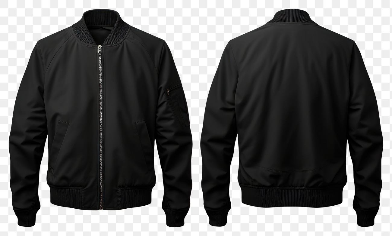 Blank black jacket mockup clothing | Free PNG - rawpixel