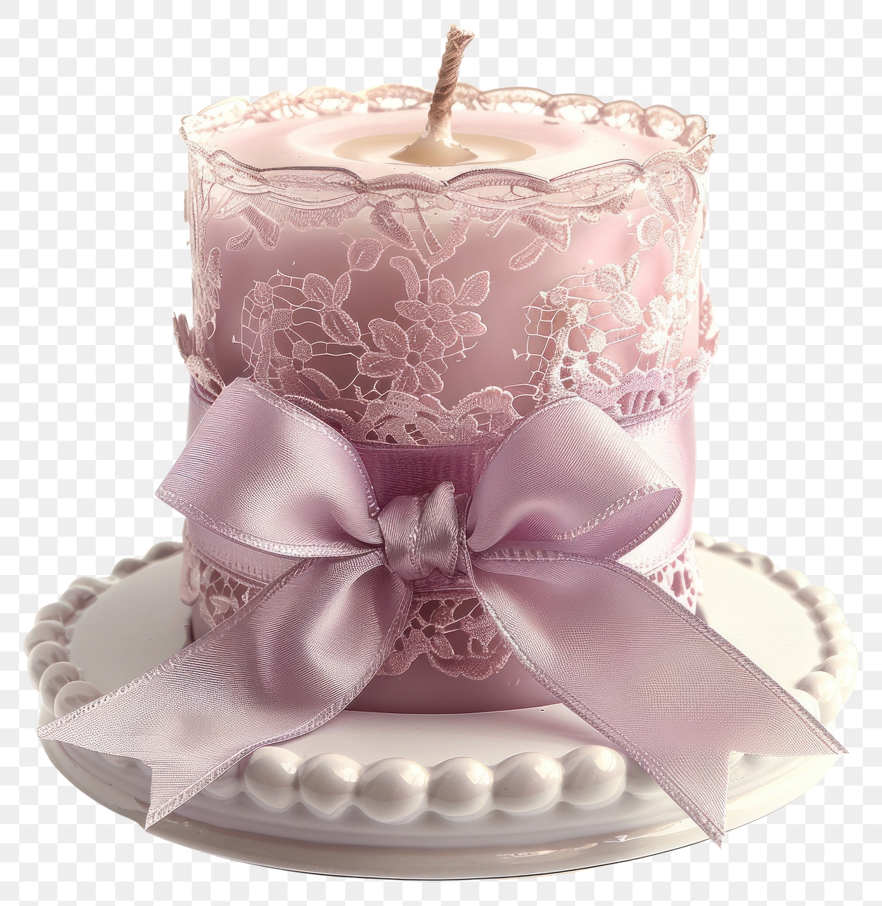 PNG Elegant lace pink candle | Free PNG - rawpixel