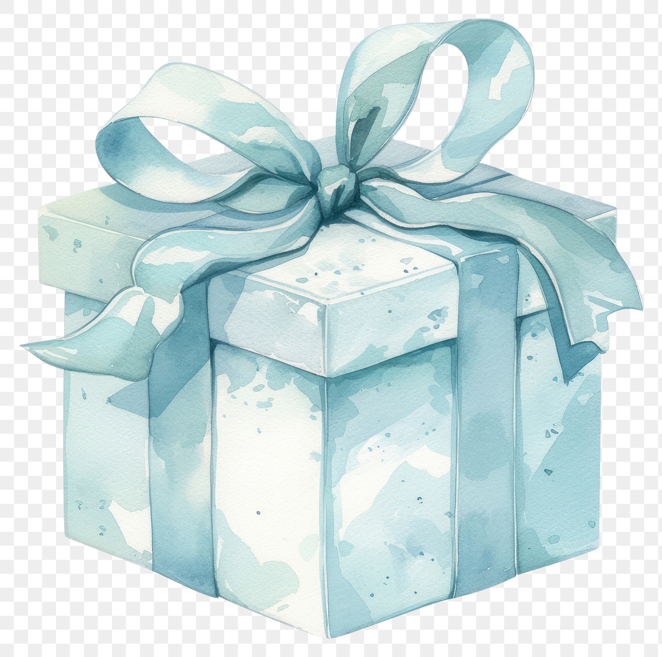 PNG Elegant watercolor gift box | Premium PNG - rawpixel