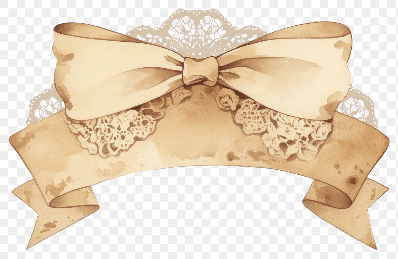PNG Vintage lace ribbon illustration | Premium PNG - rawpixel