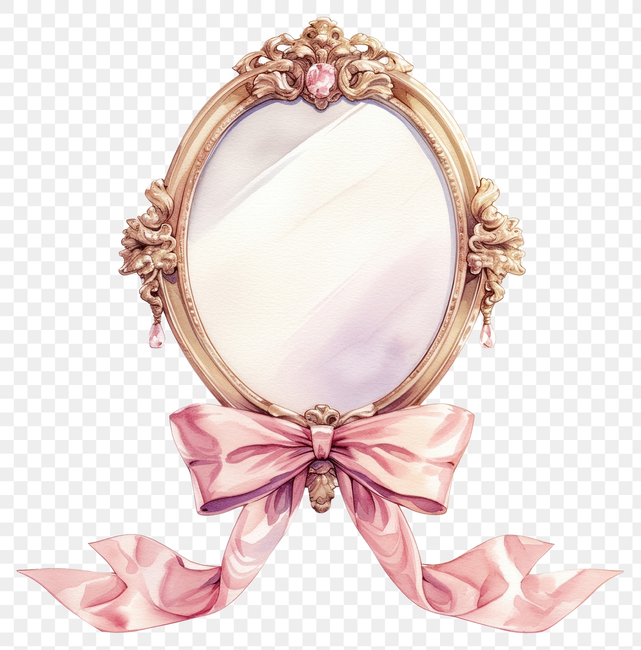 Coquette vintage mirror photography accessories | Premium PNG - rawpixel