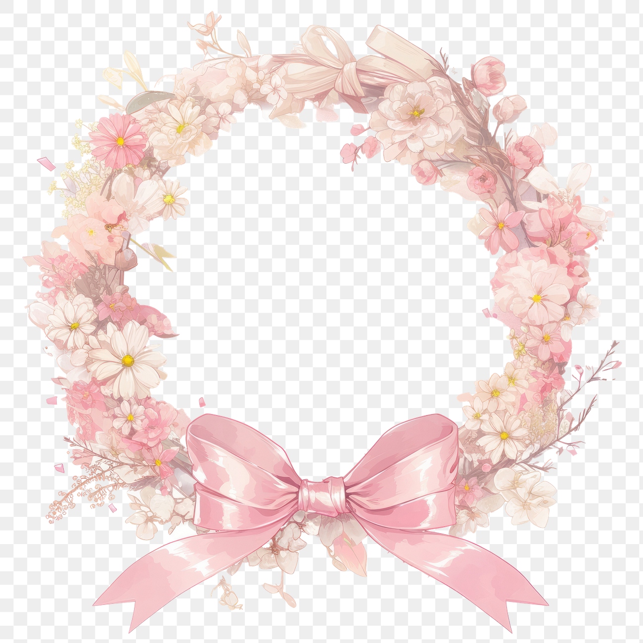 Coquette frame dessert blossom flower. | Free PNG - rawpixel