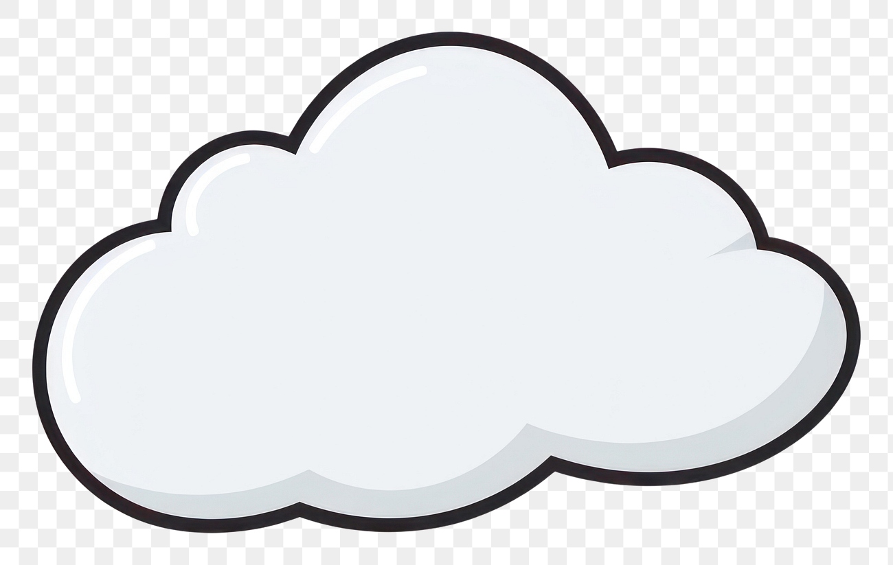 PNG Simple cartoon cloud illustration | Premium PNG - rawpixel