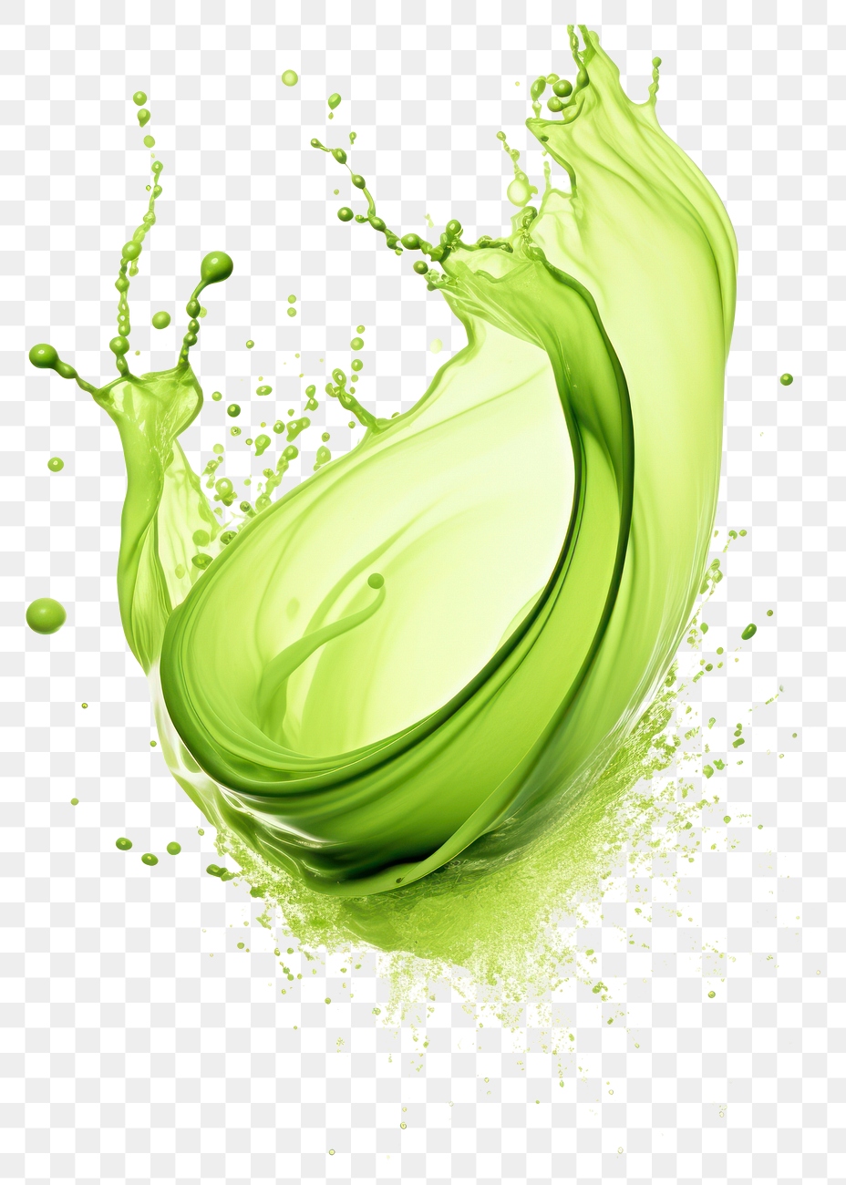Matcha splash abstract green art. | Free PNG - rawpixel