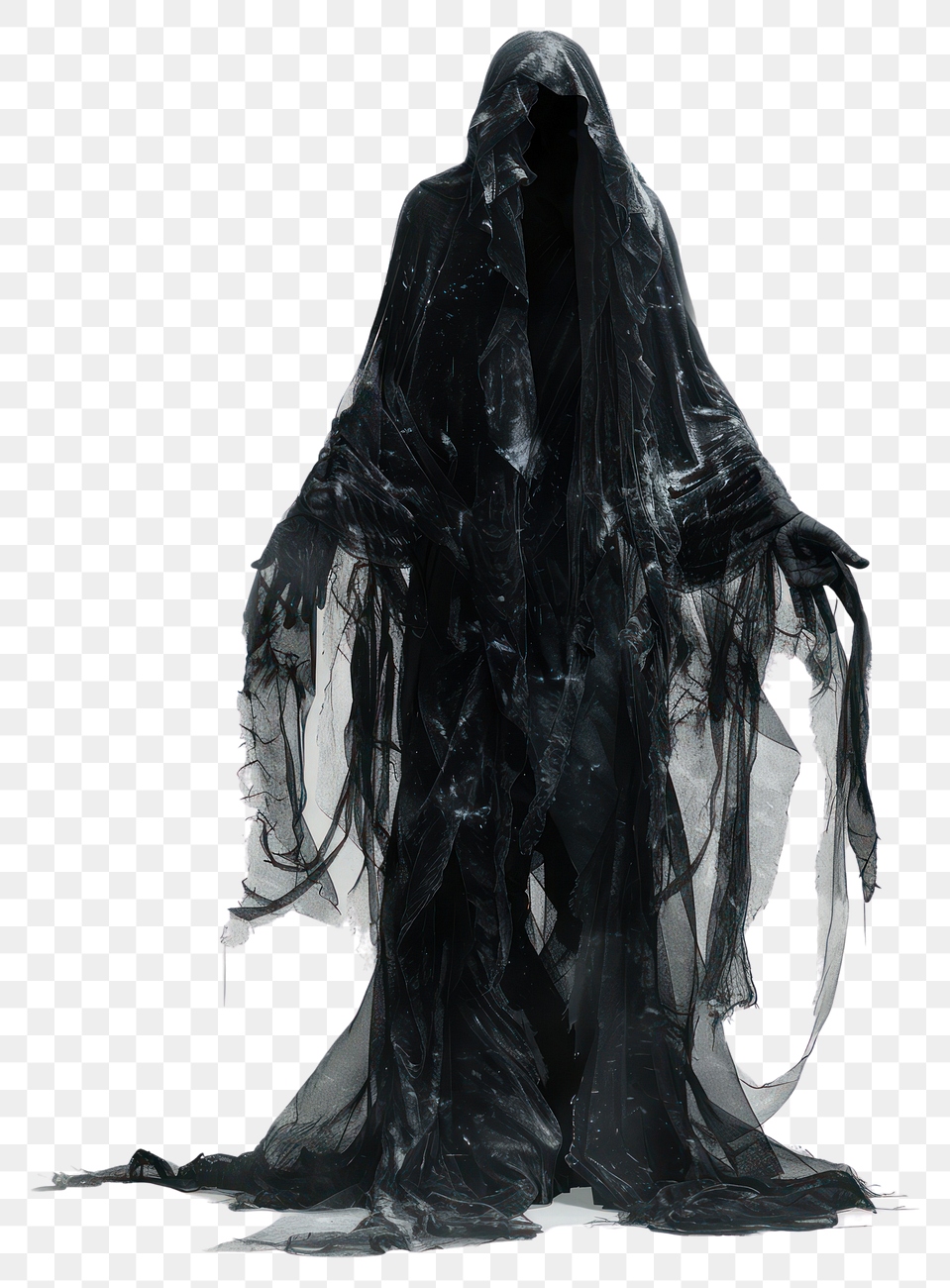 PNG Eerie dark hooded figure | Free PNG - rawpixel